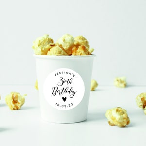 Birthday Party Personalised Stickers, Custom Favours, Party Bags ...