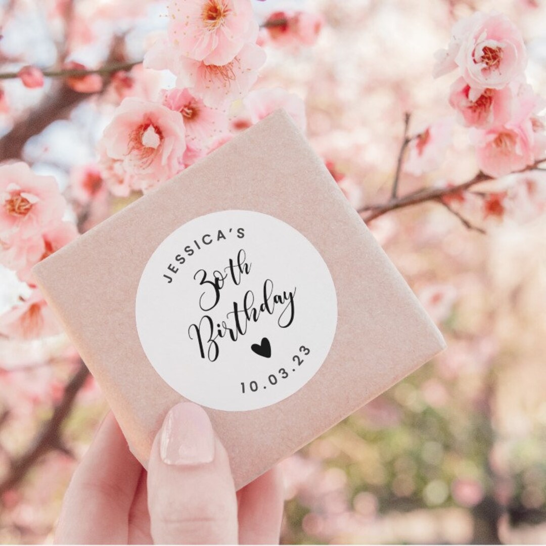 Birthday Party Personalised Stickers, Custom Favours, Party Bags ...