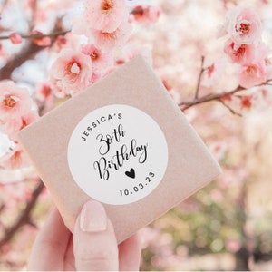 Birthday Party Personalised Stickers, Custom Favours, Party Bags ...