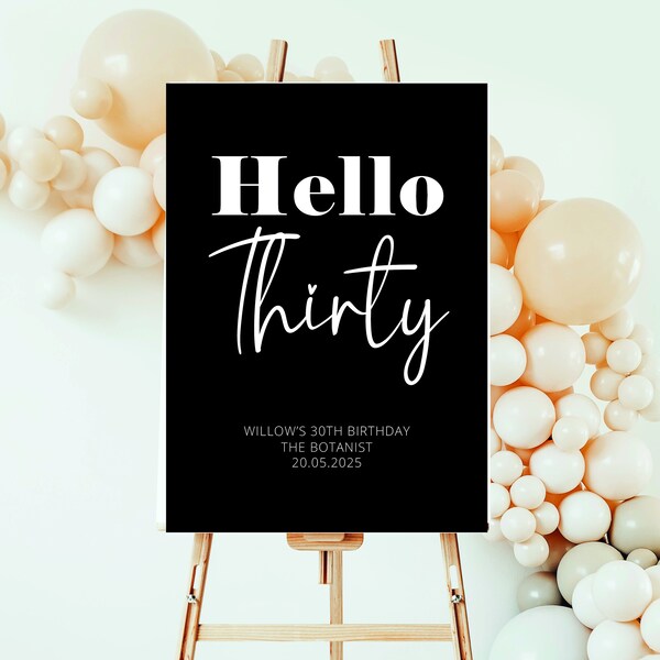 30th Birthday Sign - Etsy