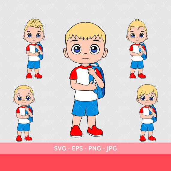 Blonde School Boy Peekaboo Boy Svg Boy Mom Svg Little Boy - Etsy