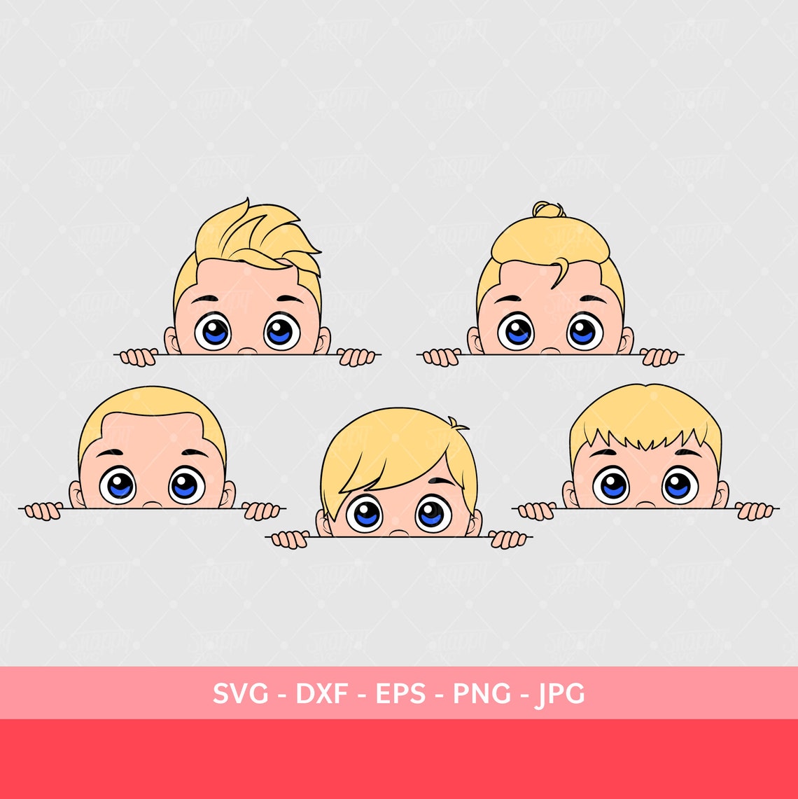 Blonde Peekaboo Boy Peekaboo Boy Svg Boy Mom Svg Little Boy - Etsy