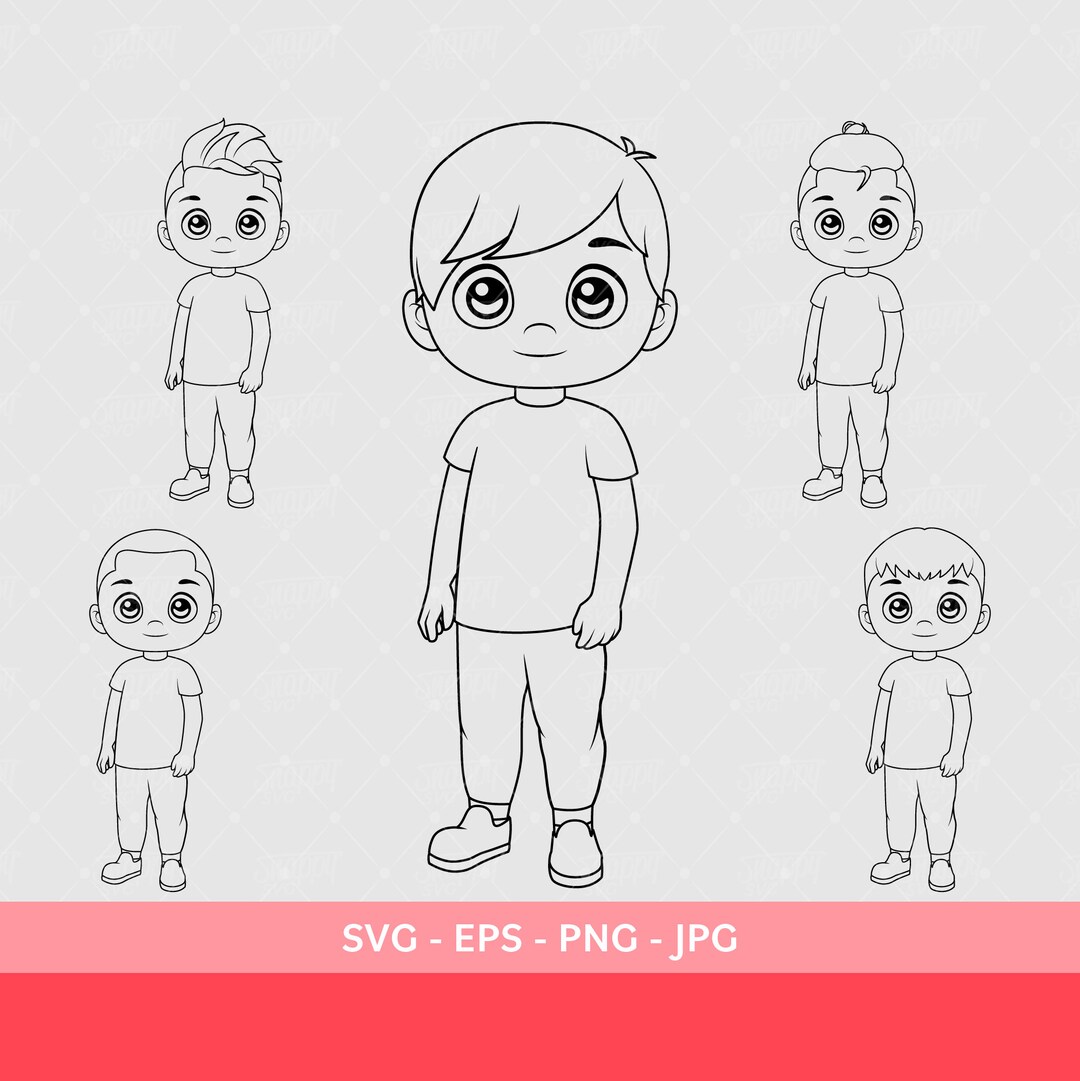 Boy Casual Silhouette, Peekaboo Boy Svg, Boy Mom Svg, Little Boy ...