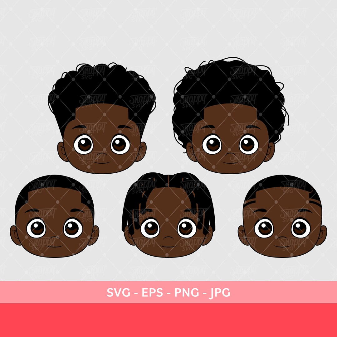 Black Boy Face 3, Peekaboo Boy Svg, Boy Mom Svg, Little Boy Clipart ...