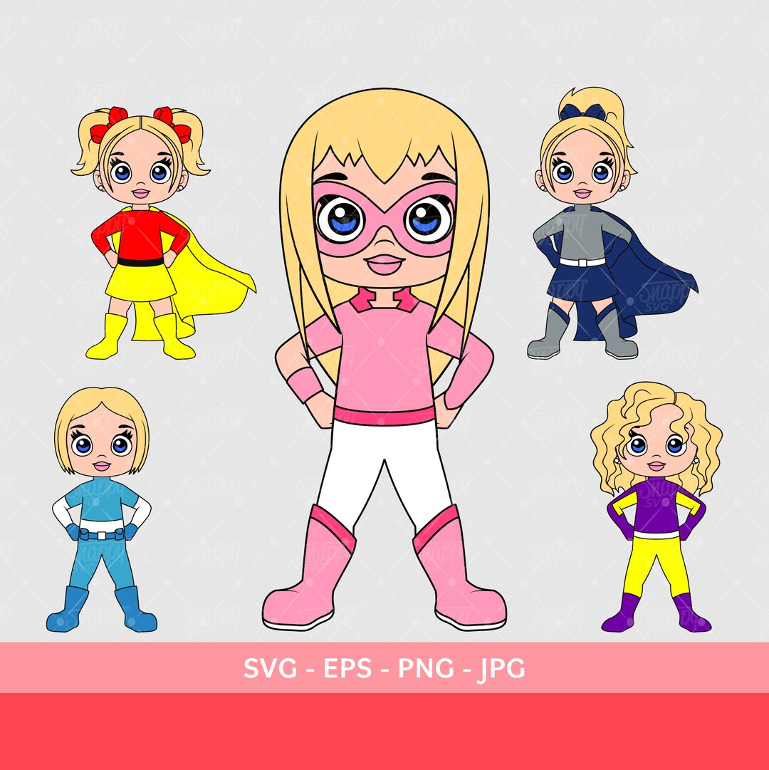 Blonde Superhero Girl, Peekaboo Girl Svg, Girl Mom Svg, Little Girl ...