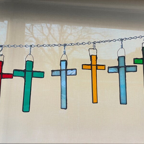 Stained Glass Cross - Etsy