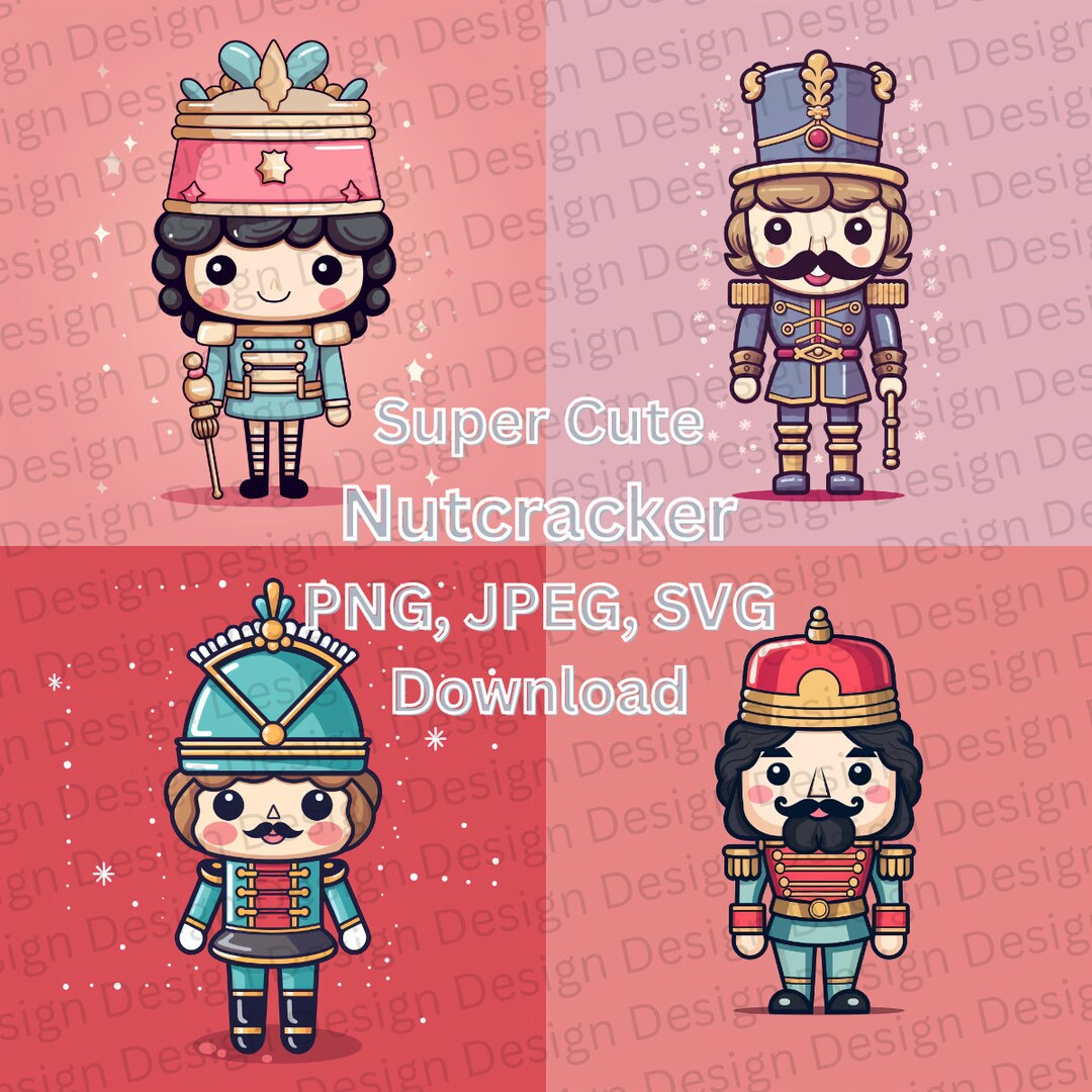 Cute Nutcracker Design SVG, PNG, JPEG Digital Download for Christmas - Etsy