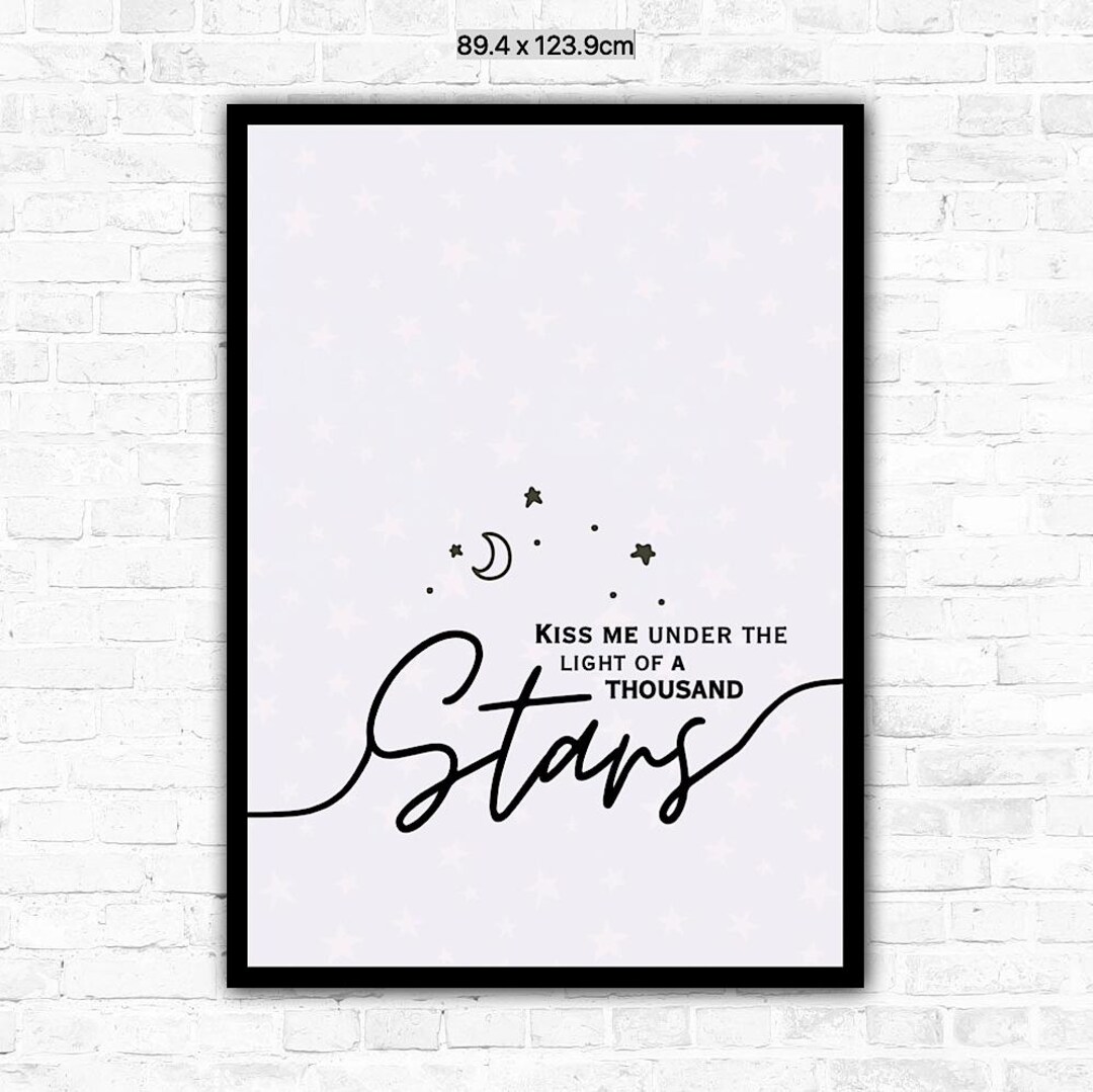 Ed Sheeran Poster for Home, Nursery, Delicate Star Pattern, Thinking ...