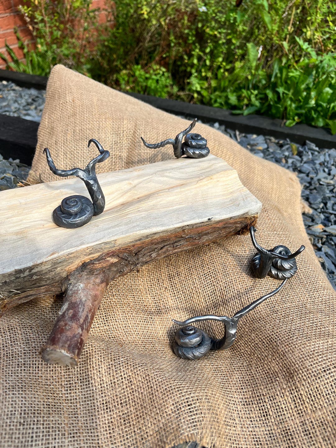 Handmade Rebar Snail: Upcycled Metal Garden Art - Etsy