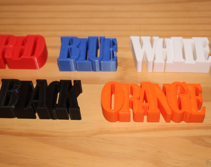 3D Printed Word/name Blocks - Etsy