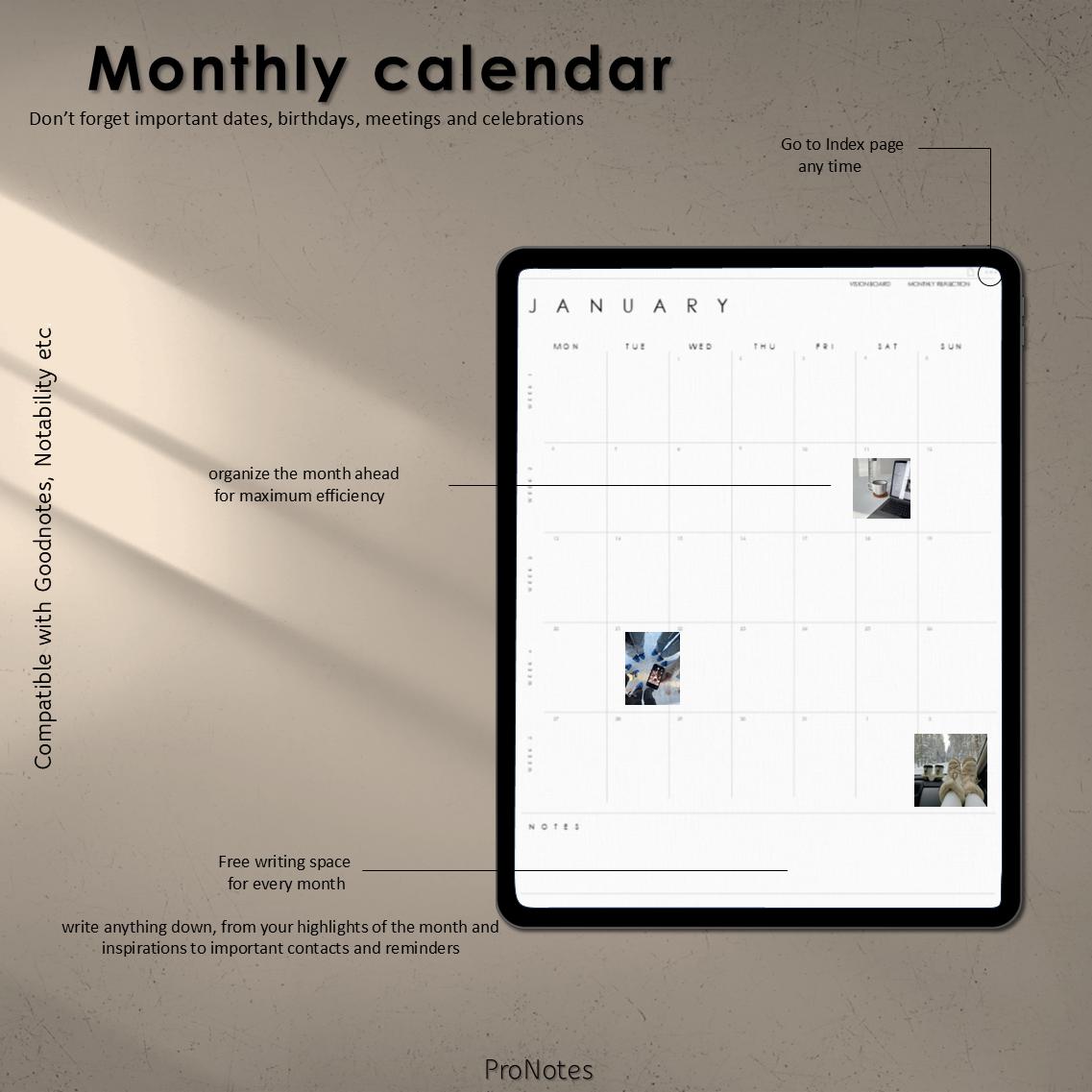 2025 Minimalist Planner, 2025 Digital Planner, Goodnotes Planner ...
