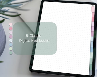 Digital Notebook for Goodnotes, Lined Grid, Student Notebook ...