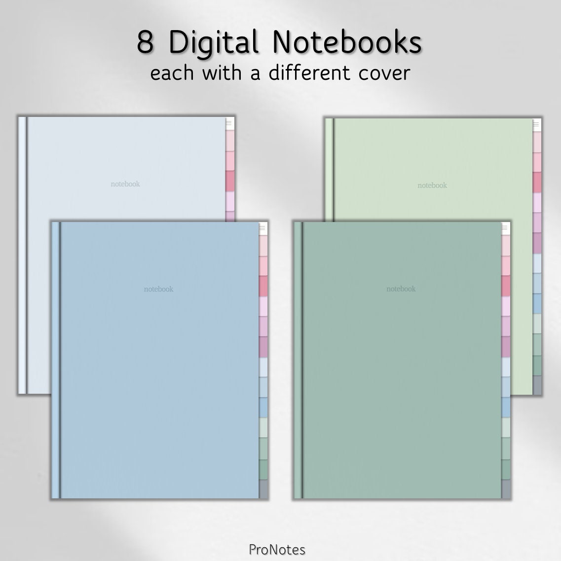 Digital Notebook for Goodnotes, Lined Grid, Student Notebook ...