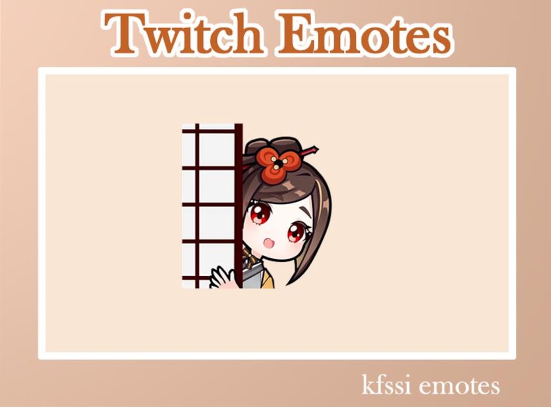 Chiori Peek Premade Emote for Twitch | Genshin Impact Emotes | Twitch ...