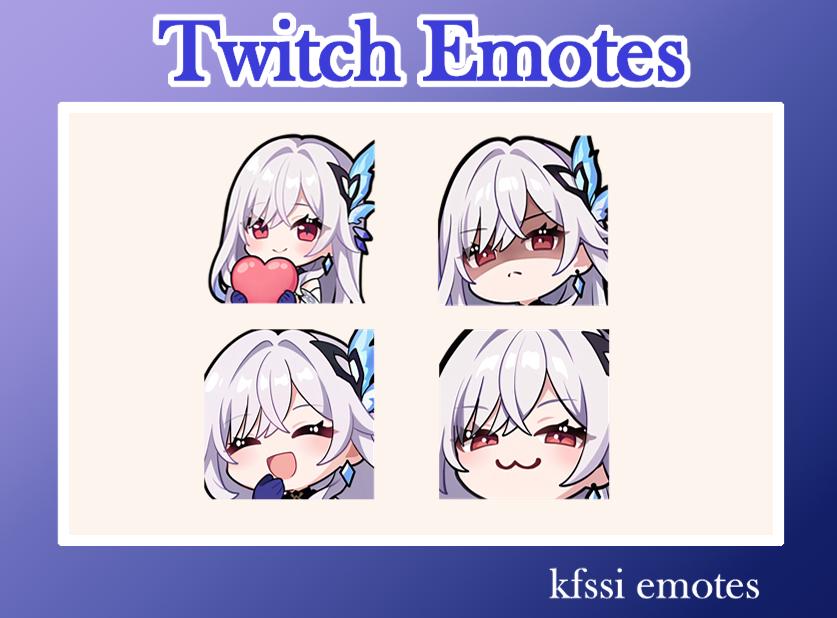Emotes de Skirk / Emojis de emotes de Genshin Impact / Emotes de Twitch ...