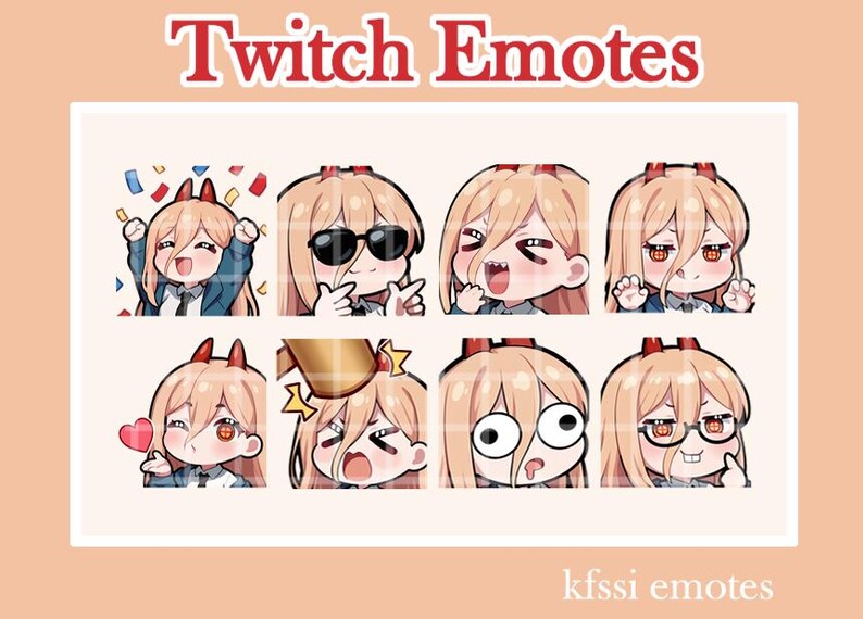Power Emotes: CSM Twitch/discord Emoji Set (digital Download) - Etsy