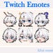 Silver Wolf Honkai Star Rail Chibi Style Emotes for Twitch, Youtube ...