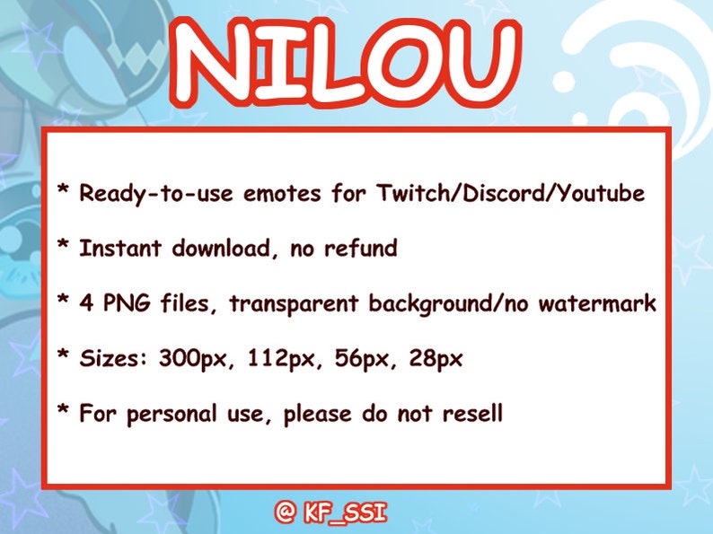 Nilou Emote Pack for Twitch/discord/youtube love/heart - Etsy