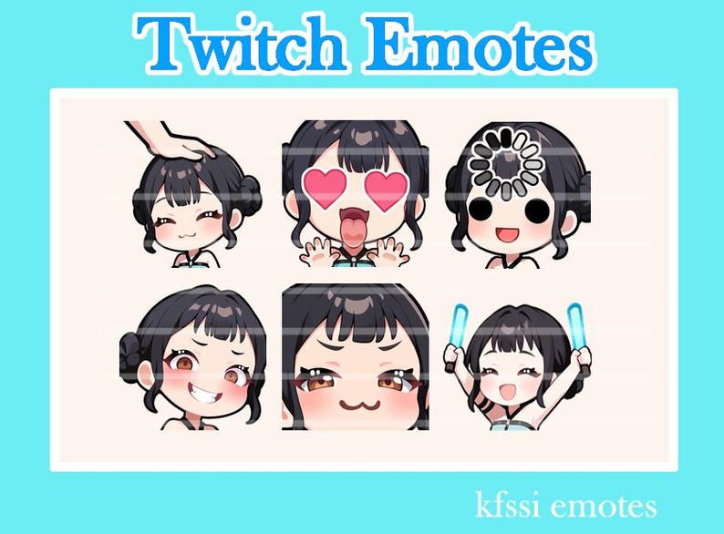 Zoey Emotes Demon Hunter Emotes KPDH Emojis | Anime Girl Emote | Twitch ...