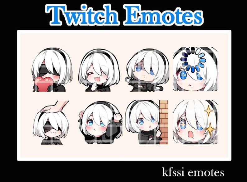 2B Emotes: Twitch/discord Emoji Set (digital Download) - Etsy