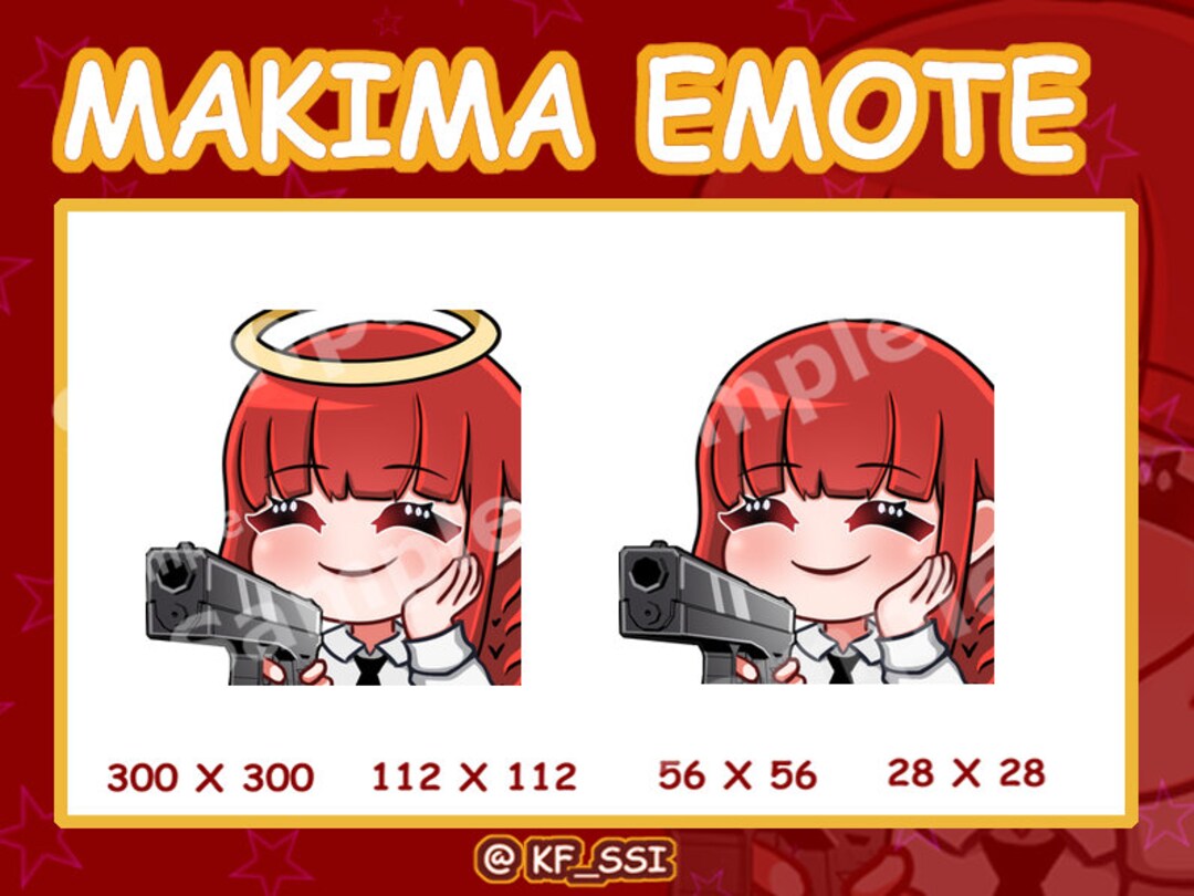 Makima Gun Emote for Twitch/discord/youtube - Etsy