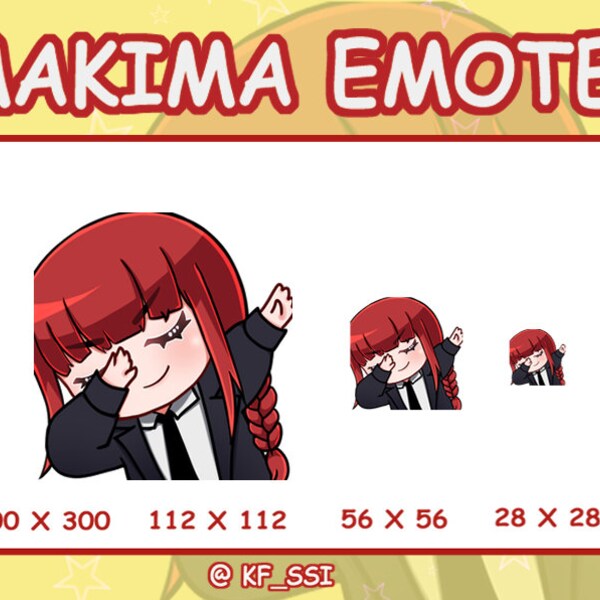 Makima Twitch Emotes - Etsy