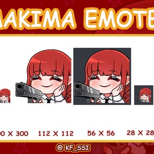Makima Gun Emote for Twitch/discord/youtube - Etsy