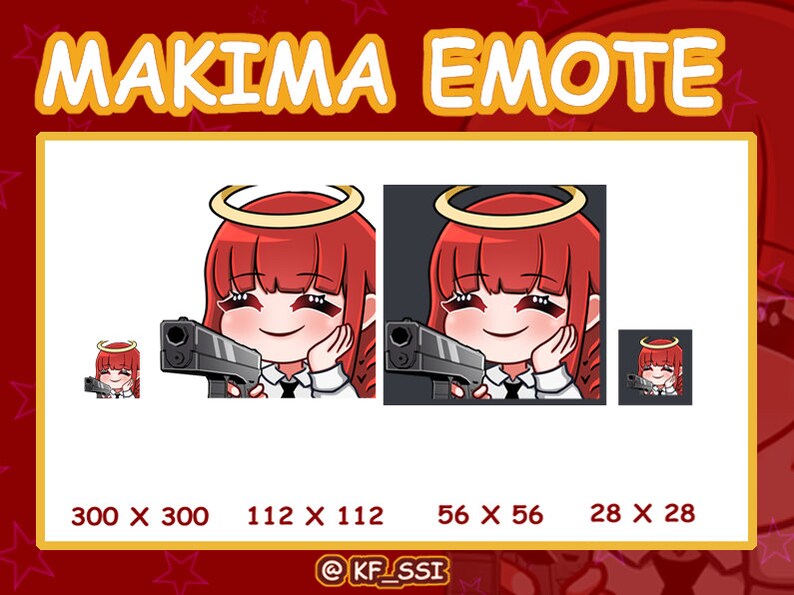 Makima Gun Emote for Twitch/discord/youtube - Etsy