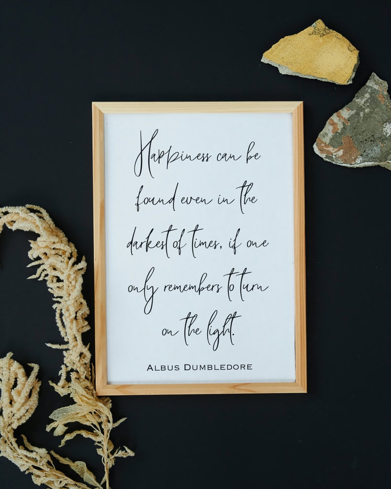 Albus Dumbledore Quote Digital Download – Harry Potter Printable Art ...
