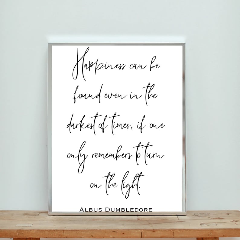 Albus Dumbledore Quote Digital Download – Harry Potter Printable Art ...