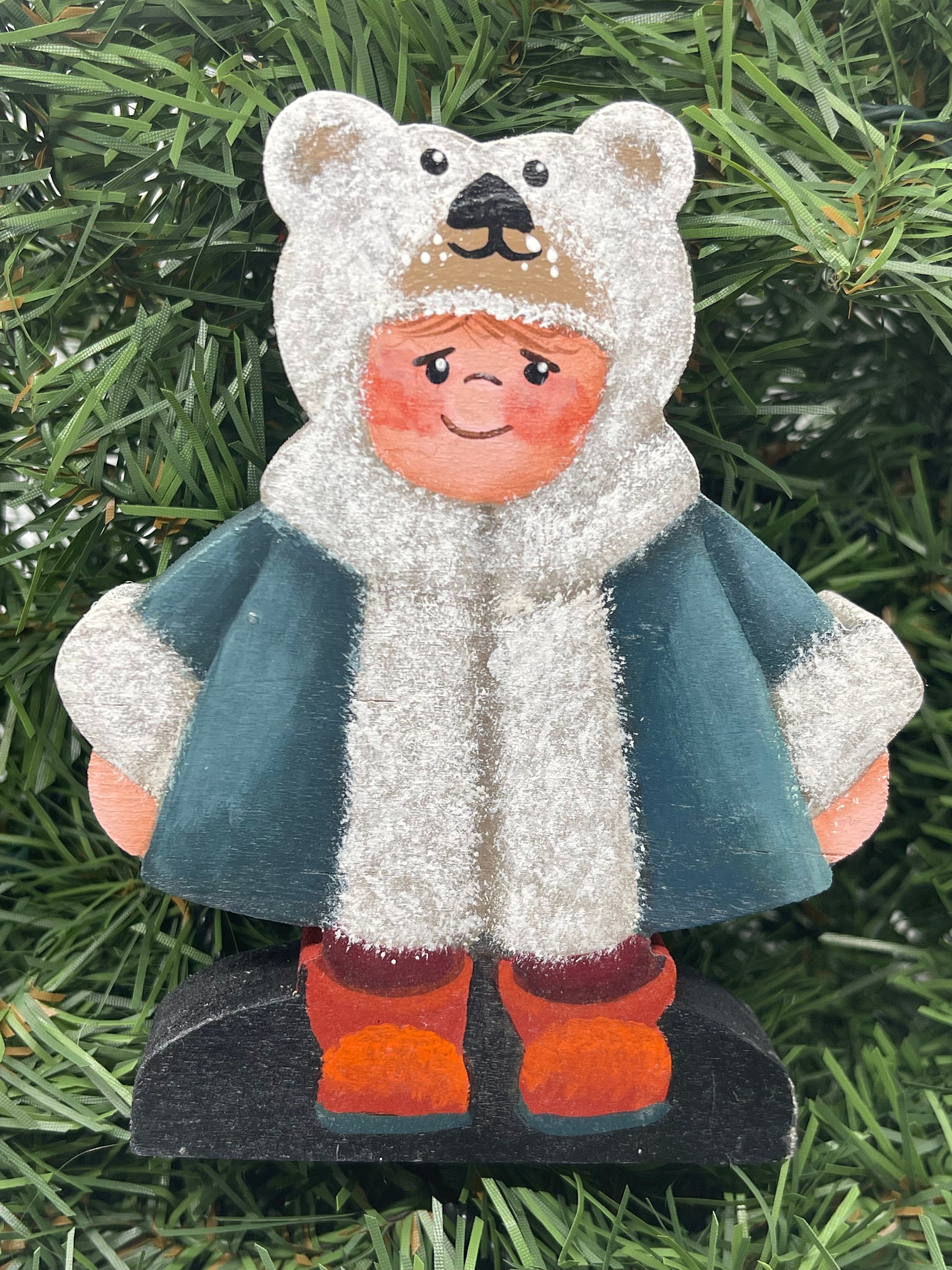 Woodland Elf Polar Bear stand Up - Etsy