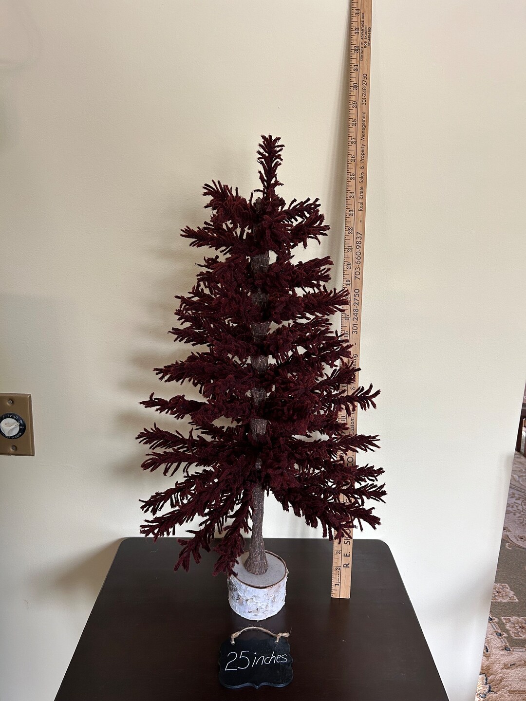 Wooly Feather Tree barn Red 25 Inch - Etsy