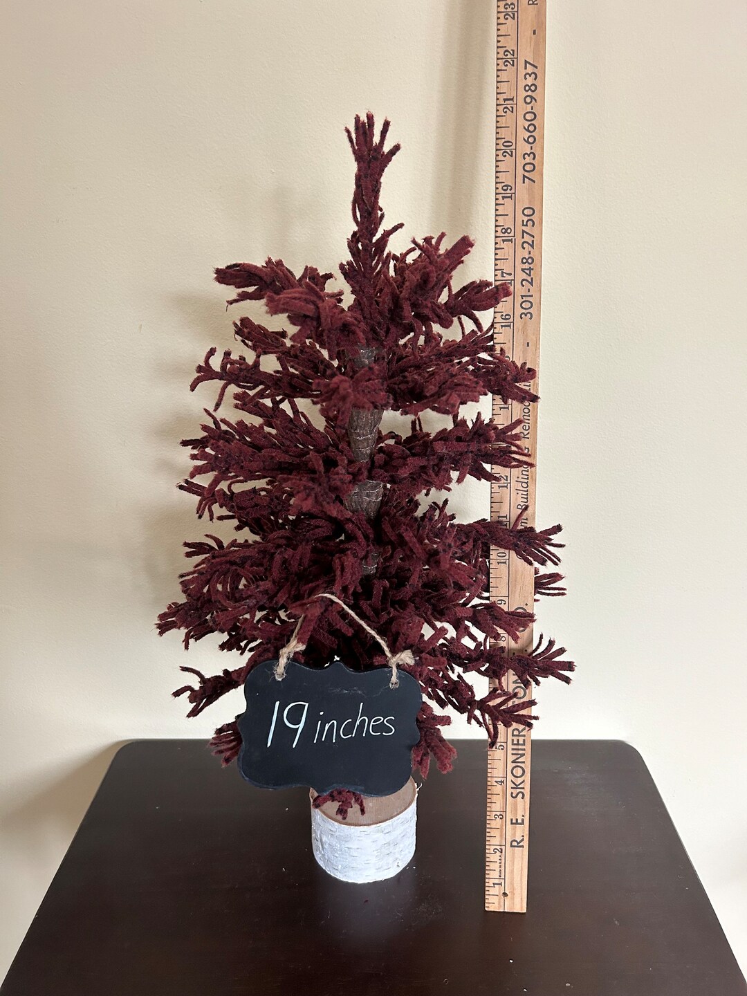 Wooly Feather Tree barn Red 19 Inch - Etsy