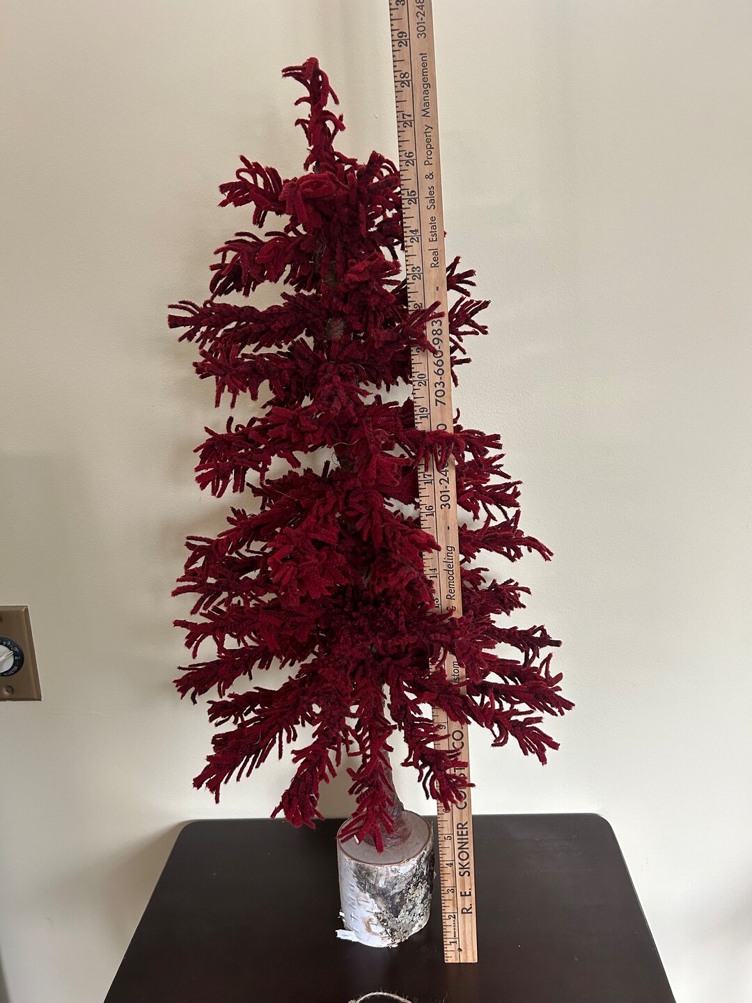 Wooly Feather Tree berry Red 25 Inch With Extra Thick Base - Etsy