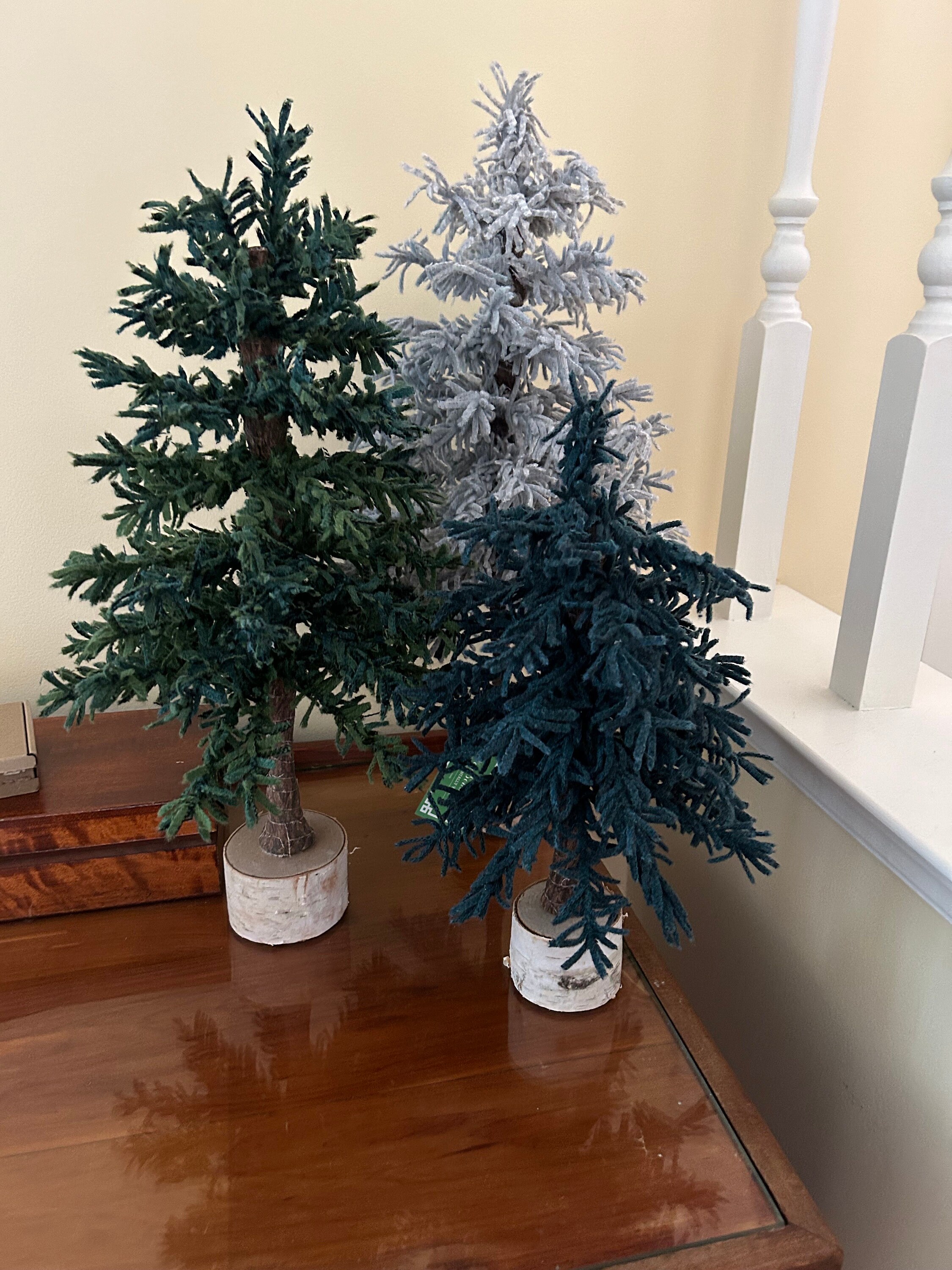 Wooly Feather Tree deep Teal 22 Inch - Etsy