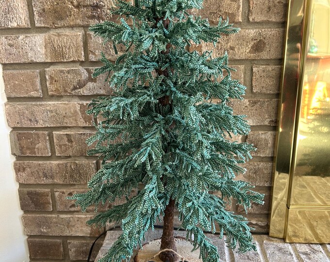 Wooly Feather Tree (bright Christmas Green) 22 Inch Thin Base - Etsy