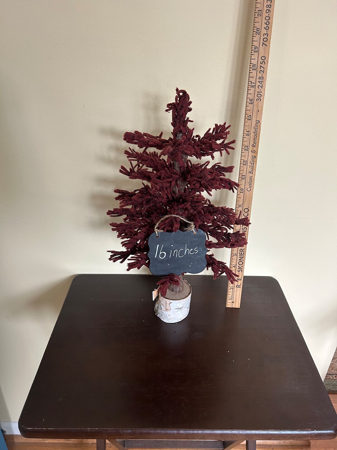 Wooly Feather Tree barn Red 16 Inch - Etsy
