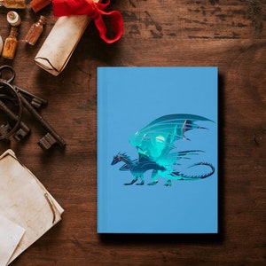 Dragon Journal Silhouette Art Personalized Dungeons and Dragons Journal ...