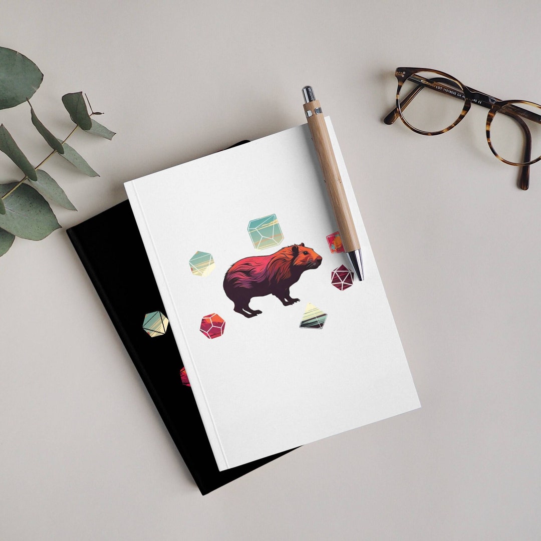 Cute Capybara Journal for TTRPG Gamers, Dungeon Masters and Tabletop ...