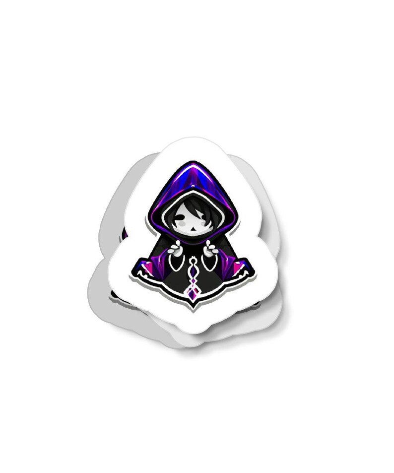 Dnd Necromancer Sticker, TTRPG Necromancer Decal Laptop Sticker Kawaii ...