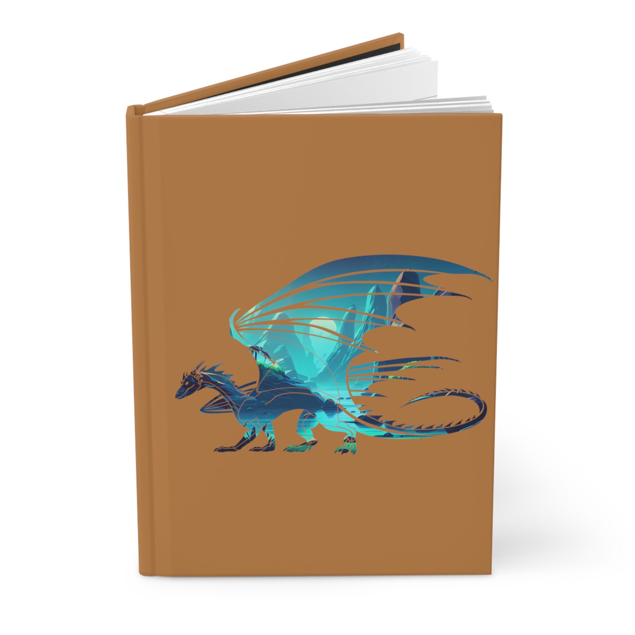 Dragon Journal Silhouette Art Personalized Dungeons and - Etsy