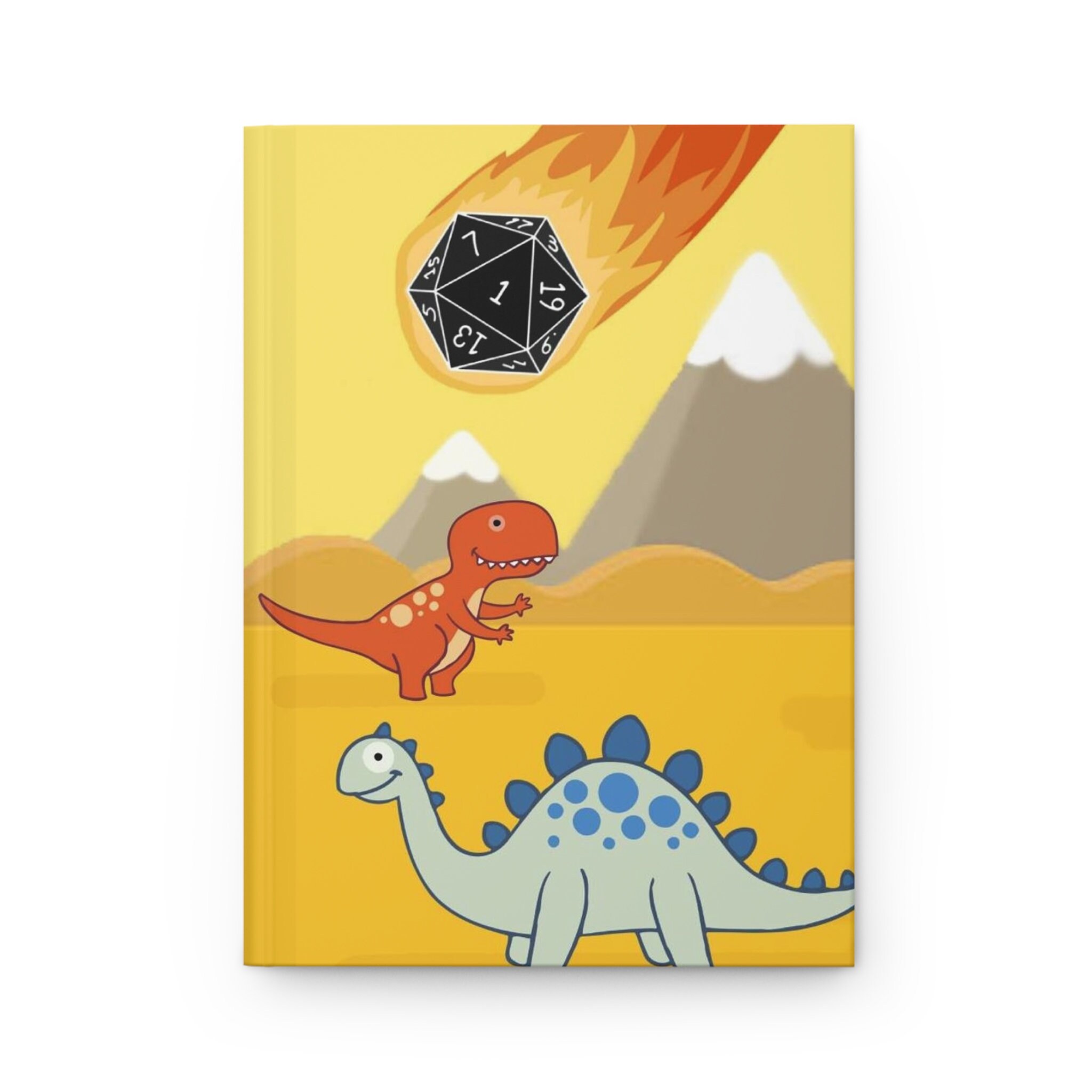 Funny Dinosaur Meteor Journal Dungeons and Dragons Dice Meteor - Etsy