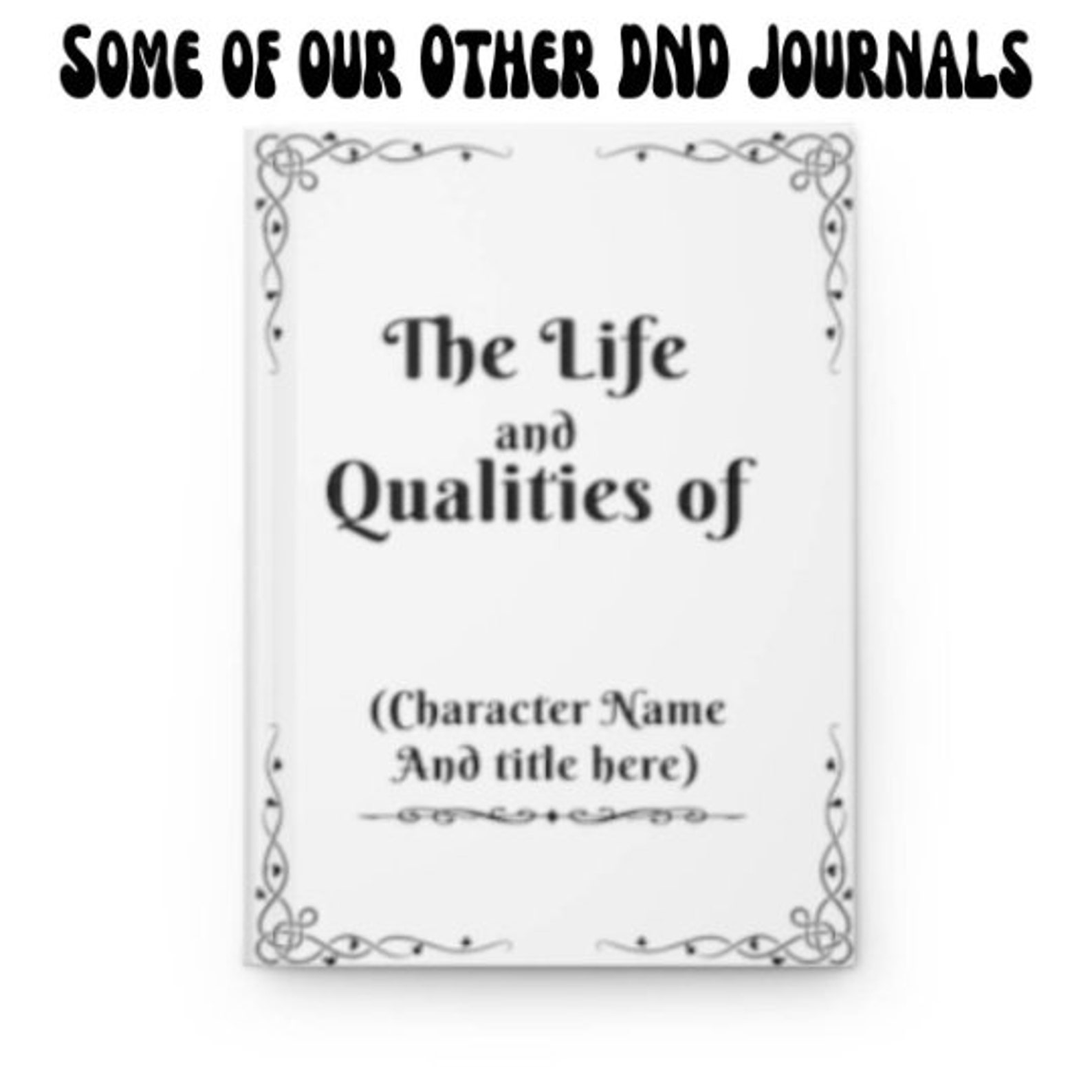 Dragon Journal Silhouette Art Personalized Dungeons and - Etsy