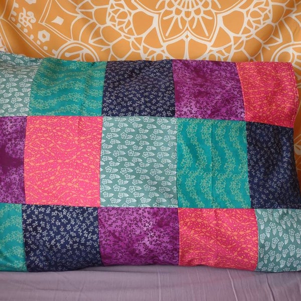Patchwork Pillowcase - Etsy