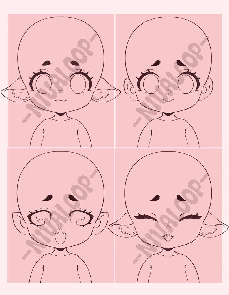 Chibi Png Vtuber Base - Etsy