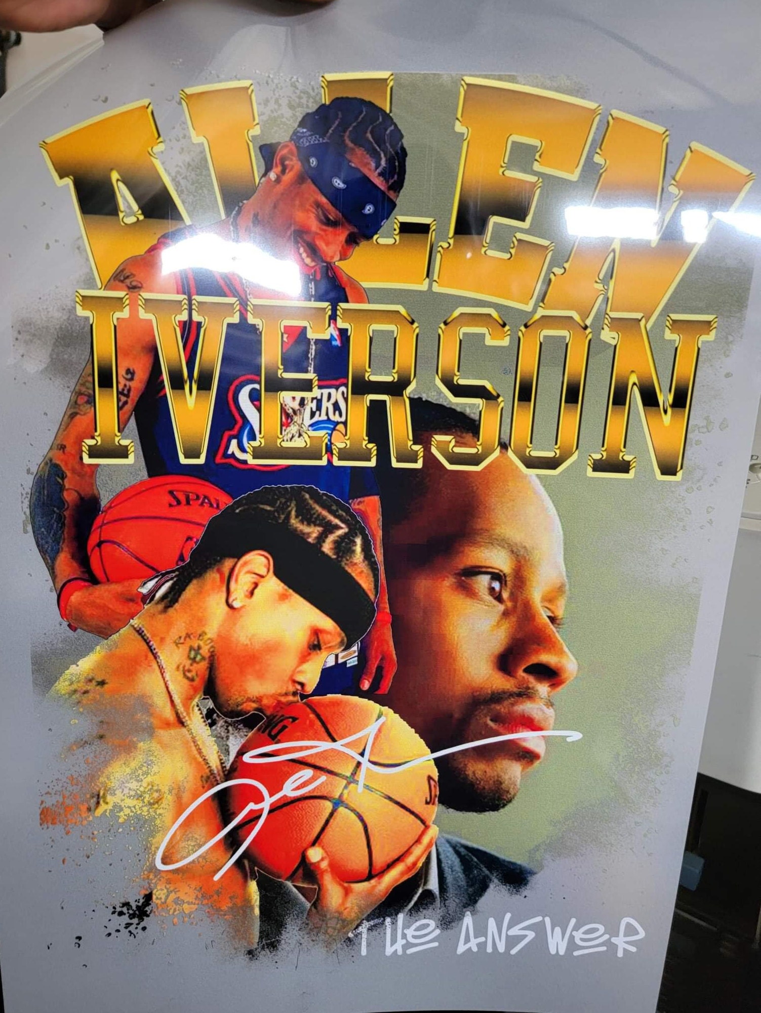 DTF Allen Iverson Print for T-shirts - Etsy