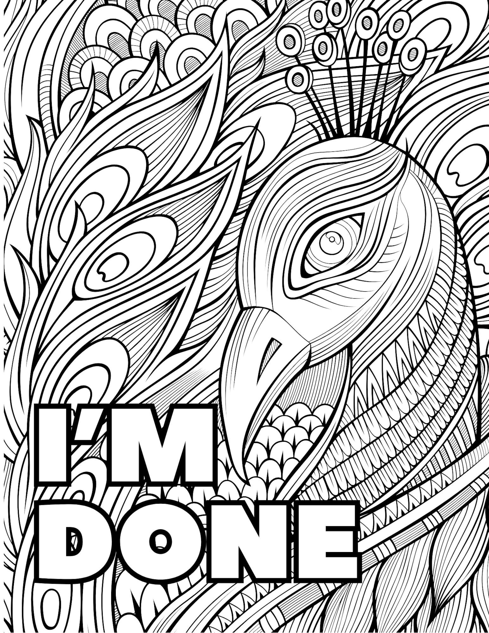 Adult Coloring Pages | 25 Swear Word & Sassy Quote Coloring Sheets ...