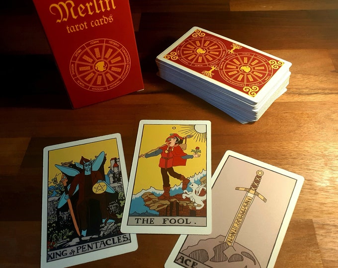 BBC Merlin Tarot Cards - 78 Card Deck - Etsy