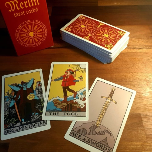 BBC Merlin Tarot Cards 78 Card Deck - Etsy