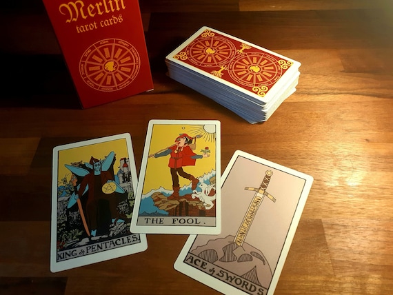 BBC Merlin Tarot Cards 78 Card Deck - Etsy Australia